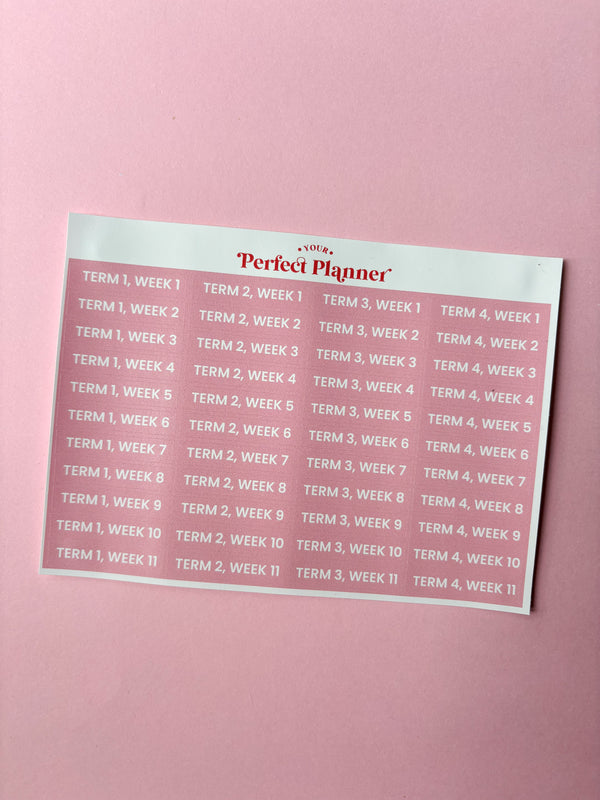 School Term Stickers – Your Perfect Planner